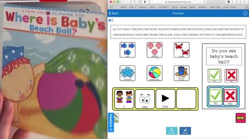 WHERE IS BABY'S BEACH BALL? BOOK COMPANION BUNDLE, W/ DIGITAL BOOM CARDS