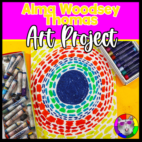 Alma Woodsey Thomas Art Lesson, Black History Month, Art Project for ...