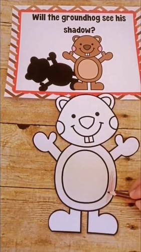 Groundhog Day Craft -- Will the groundhog see his shadow? | TpT