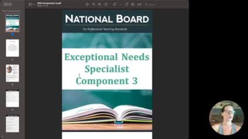 National Board Exceptional Needs Specialist Component 3 Study Guide