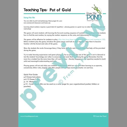 St. Patrick’s Day Number Sequence Math Center – Write & Wipe Cards