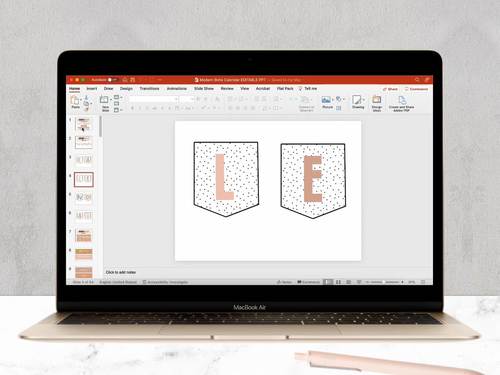 Modern Boho Calendar Set Editable Classroom Decor by Hey It's Miss H
