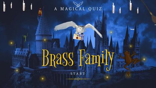 Brass Family Virtual Music Tech Quiz- 10 Questions- Magical Themed ...