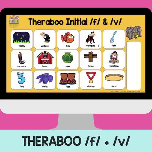 Theraboo F & V Sounds Bundle: No Print Cariboo Game for Distance Learning