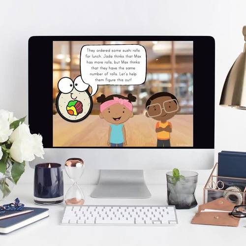 Balancing Equations | Addition to 10 | 1st Grade Math Lesson Slides