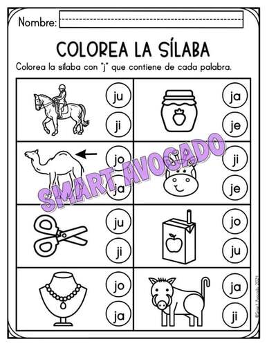 Actividades Para Imprimir de la Letra J y Sílabas con la J ...