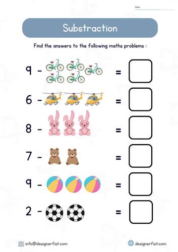 Autism Basic Substraction Worksheet For Childs by Inclusive Learning ...