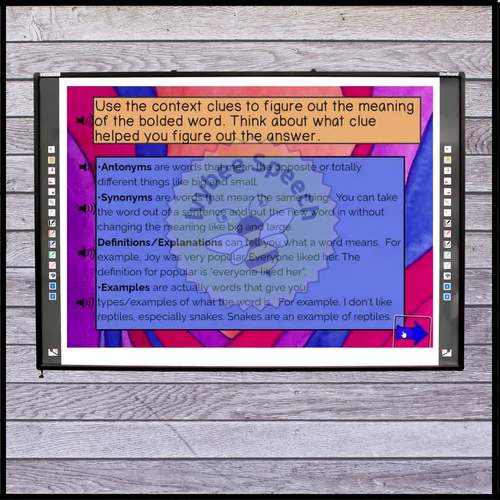 Context Clues Tier 2 Vocabulary Middle School Digital Learning Boom ...