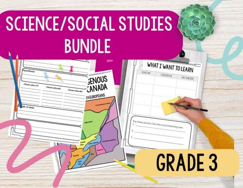 ONTARIO Grade 3 Science and Social Studies FULL YEAR Bundle w Inquiry ...