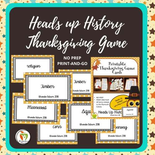 Thanksgiving Game - Plymouth Colony Fact Review by The Kidcentered ...