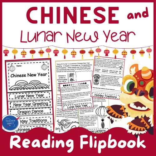 Chinese New Year Activity | Lunar New Year Reading Writing Craft Flip Book