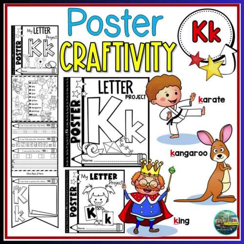 Letter Kk: Poster Craftivity | Alphabet Poster | Letter Recognition and ...