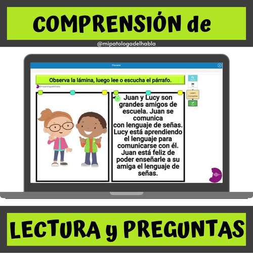 Comprensión de Lectura y Preguntas Reading Comprehension and Questions ...