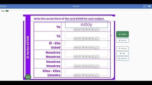 Spanish Boom Cards: El Verbo ESTAR (To BE Present Tense - Conjugation ...