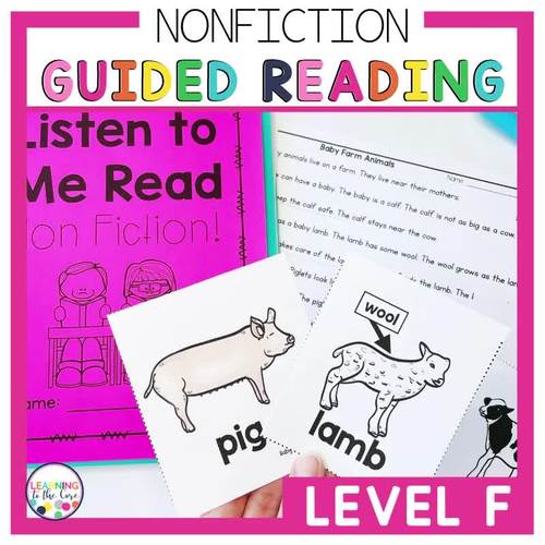 Nonfiction Reading Passages | Level F | 1st Grade | Guided Reading