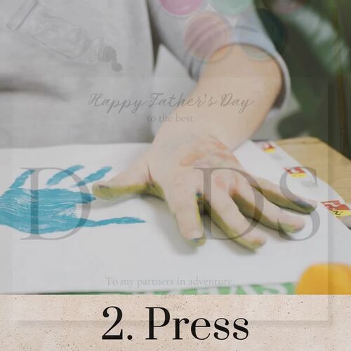 2 Dads Fathers Day Handprint Craft Gift Template Toddler Activity ...