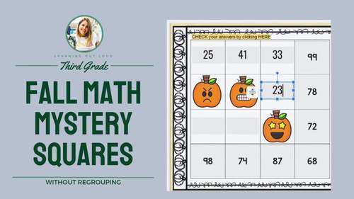 October Themed Two Digit Addition and Subtraction WITHOUT Regrouping (3 ...