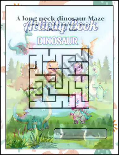 Dinosaur Math Activity Book for Preschool and Kindergarten by chintana R.