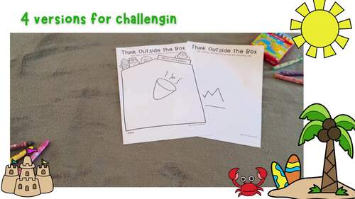 Think Outside the Box | Finish the Drawing - End of Year Creativity ...