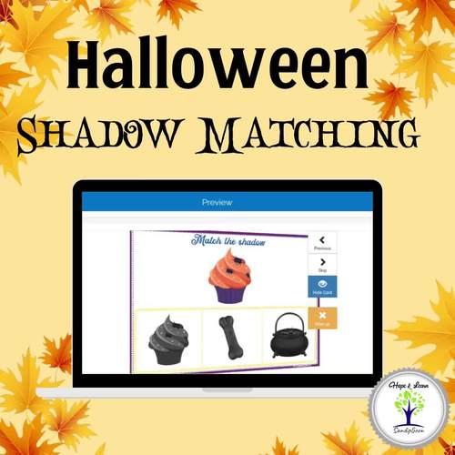 Halloween BOOM Cards™ for Speech Therapy | Shadow Matching | TpT