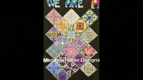 NAME MANDALAS Back-to-School Principles of Art Project on SYMMETRY ...