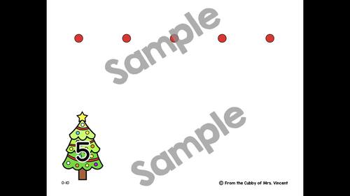 Presents and Tree Counting Practice 0-10 and 0-20 with Differentiation