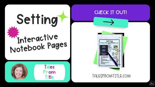 Setting Interactive Notebook Pages by Tales from Title | TPT