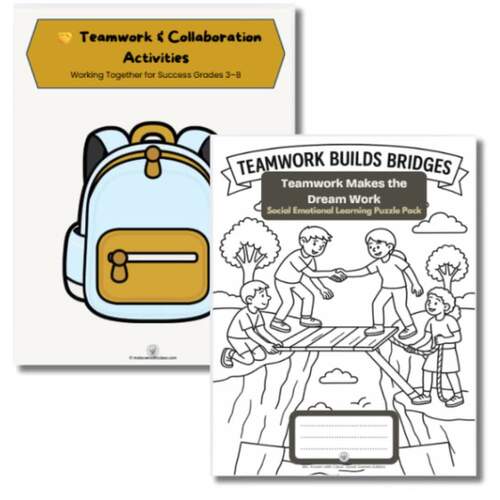 Teamwork & Collaboration Bundle | Activities & Puzzle Pack | Grades 3–8