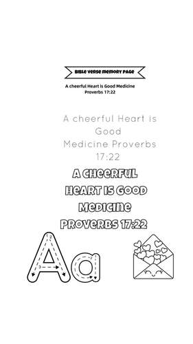 Bible Verse Activity Pack – Coloring & Tracing for Kids by GarzaAcademyshop