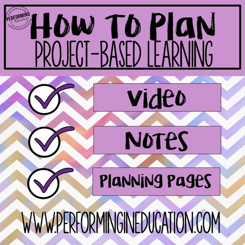 How to Plan Project-Based Learning by Performing in Education | TPT