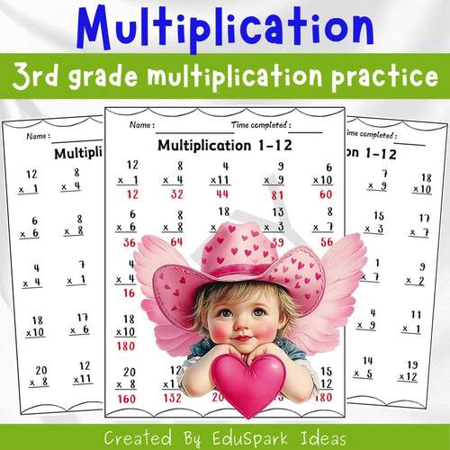 Multiplication Drills Facts Fluency Practice Worksheets 3rd 4th 5th ...