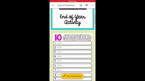 Top 10 End of the Year Writing Activities- Middle School- Distance Learning