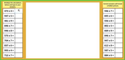 Mystery Digital Pixel Art NO PREP - Gnomes 3-digit by 1-digit ...