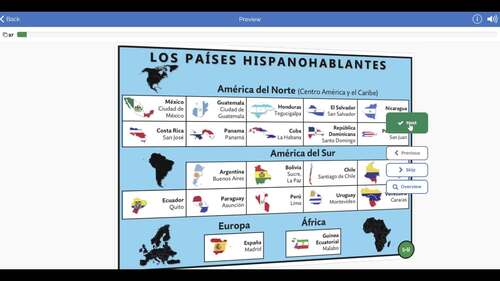 Spanish Boom Cards: Los Paises Hispanohablantes: Banderas y Capitales ...