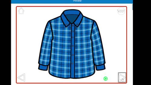 10 Clothing Items Boom Cards with cheering for ESL, Special Education