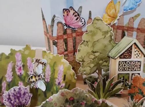 Build a Butterfly Garden, Paper Diorama, Classroom Decor, Spring Paper ...
