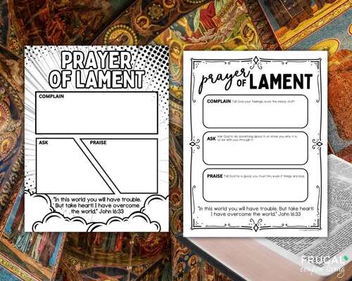 Prayer of Lament for Kids, How to Pray Activities & Lesson Set, Prayer ...