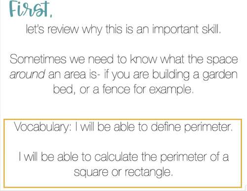 Solving for Perimeter - Distance Learning Lesson | TPT