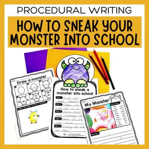 How To Sneak A Monster Into School | Procedural Writing | Halloween ...
