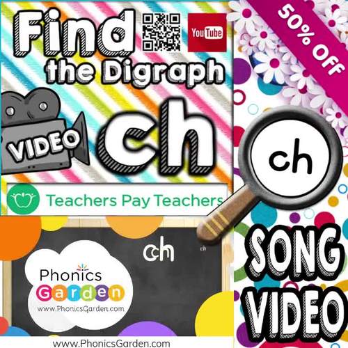CH | Find the Letter Digraph | MP4 Video | Downloadable | Phonics Garden