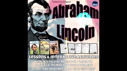 Abraham Lincoln Activities, Primary Source Test Prep Bundle by Highly ...