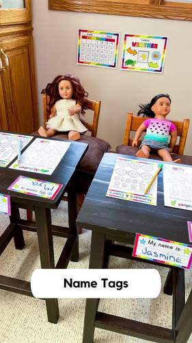 School Pretend Play Printables by Confetti Crate | TPT