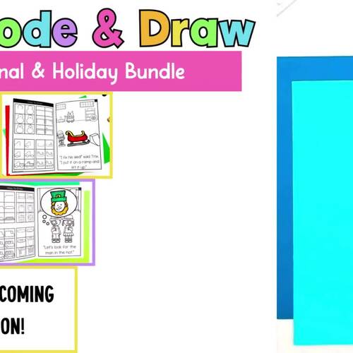 Decode and Draw Books Seasonal & Holiday Bundle | Decodable Readers ...