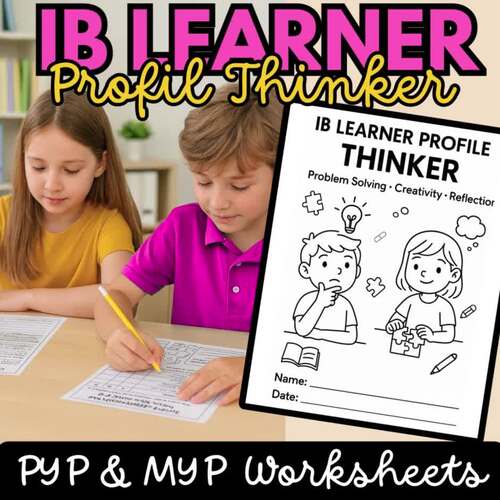 IB Learner Profiles Printable | Thinker Activities & Worksheets | PYP ...