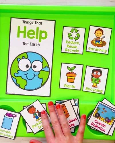 Earth Day Sorting Activity Preschool by Preschool Packets | TPT
