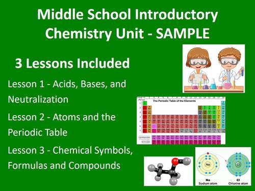 Middle School Introductory Chemistry Unit Bundle by Teach With Fergy