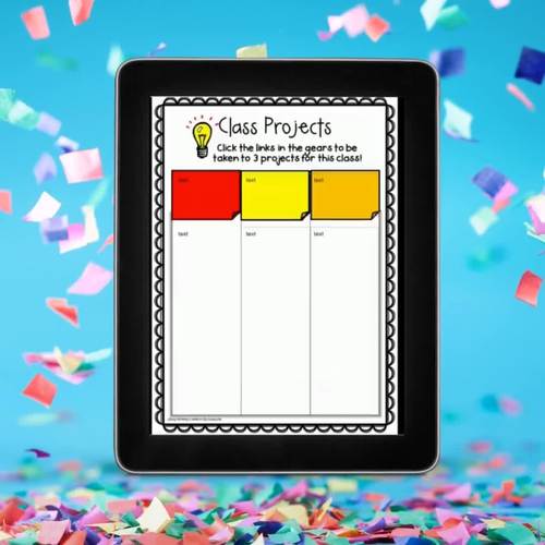 Digital Portfolio for Teachers (Rainbow Solid Colors) | TPT