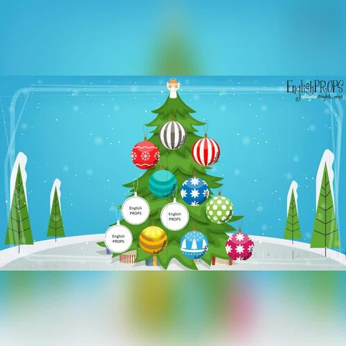 Christmas Tree PowerPoint TEMPLATE №149 by English PROPS | TPT