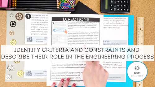 Criteria and Constraints in the Engineering Design Process Activity for ...