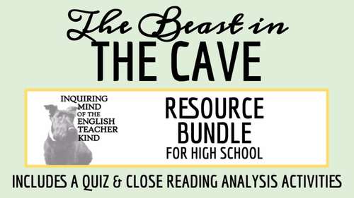 "The Beast in the Cave" by H.P. Lovecraft Quiz and Close Reading Bundle ...